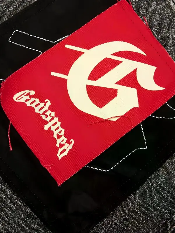 GODSPEED V2 Patchwork Denim Shorts - Grey