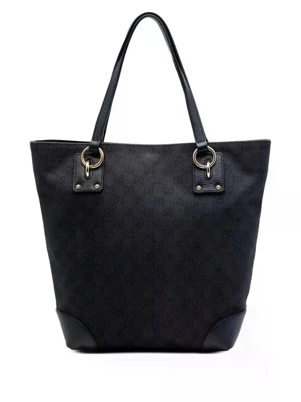 Gucci Gg Denim Charm Tote Bag