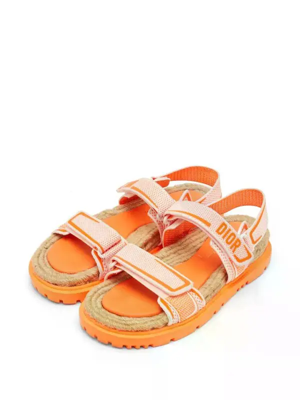 Dior Canvas Touch-strap Sandals