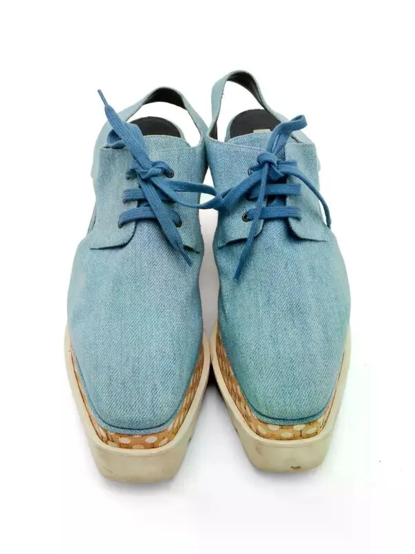 Stella McCartney Elyse Cut-out Polka-dot Platform Sneakers
