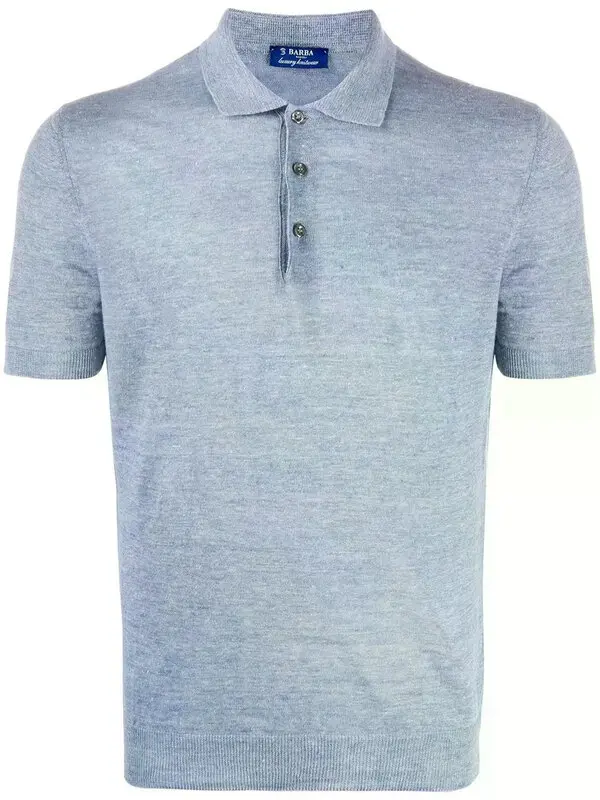 BARBA NAPOLI Knitted Polo Shirt