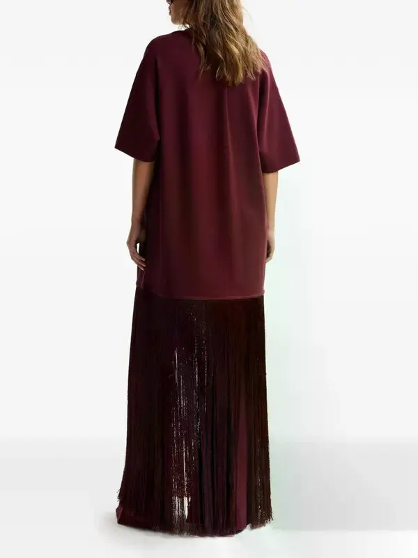 Essentiel Antwerp Fringed Hem Maxi Dress