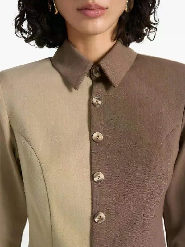 Manière De Voir Maniere De Voir Two-tone Tailored Shirt