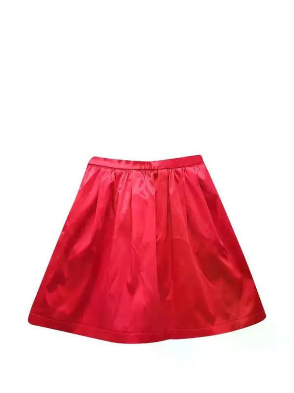 MSGM Pleated A-line Mini Skirt - Red