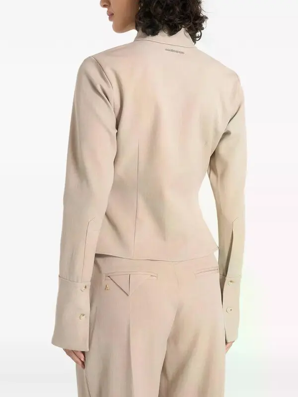 Manière De Voir Tailored Cinch Shirt - Neutrals