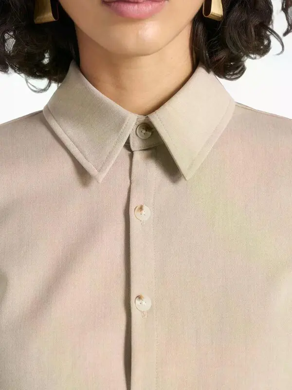 Manière De Voir Tailored Cinch Shirt - Neutrals