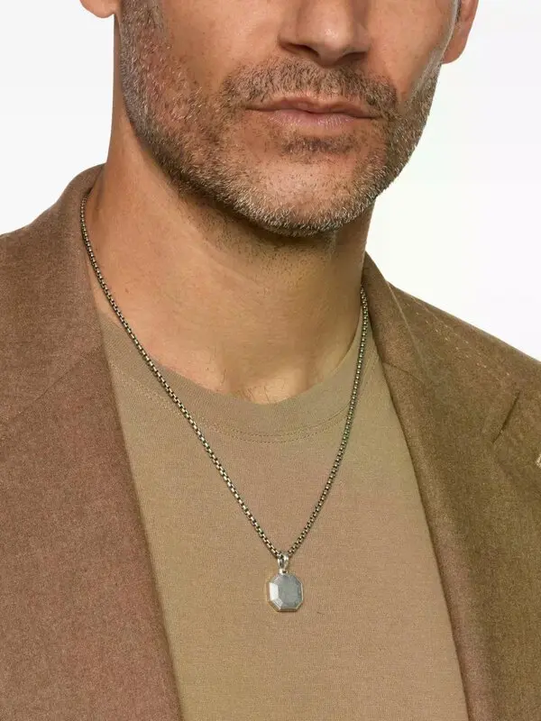 David Yurman Faceted Meteorite Amulet Necklace