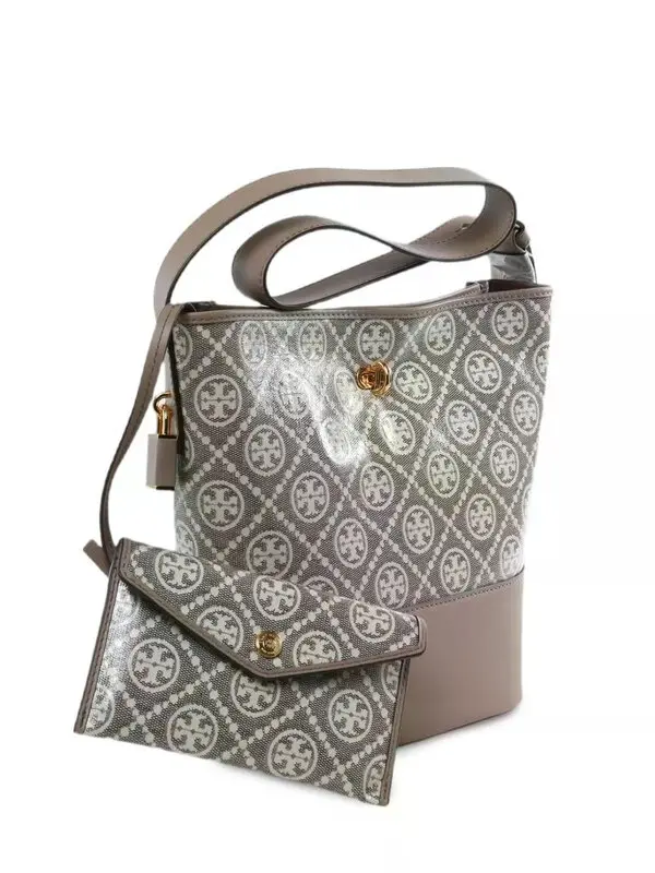 Tory Burch T Monogram Bucket Bag - Neutrals