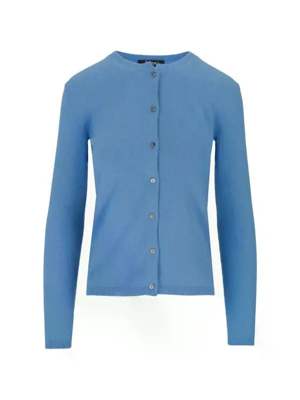 LA ROSE Button-up Cardigan - Blue