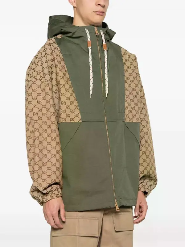 Gucci Gg Canvas Hooded Jacket