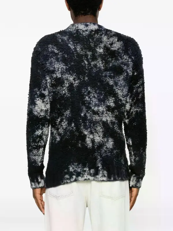 Avant Toi Tie-dye Bouclé Knitwear - Blue