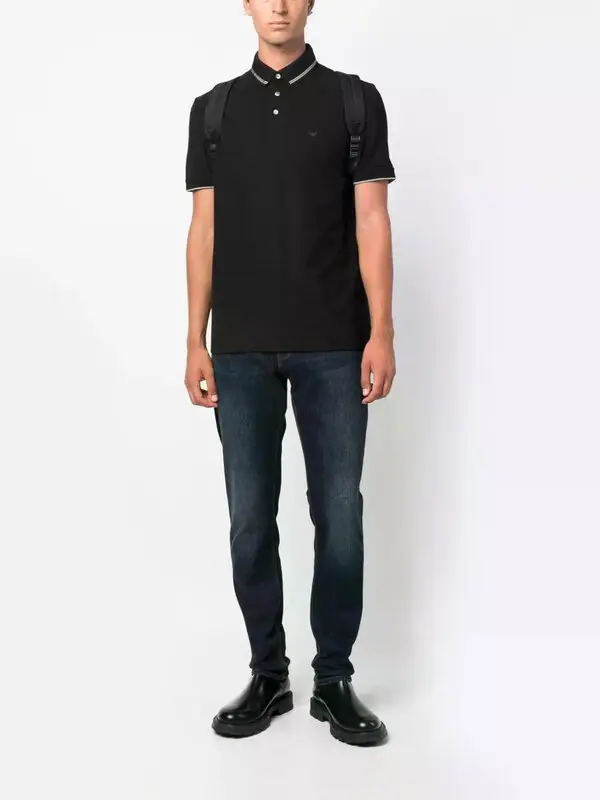 Emporio Armani Logo Plaque Straight-leg Jeans
