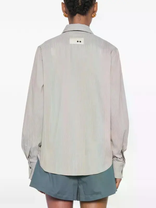 THE M.. Striped Button-down Shirt