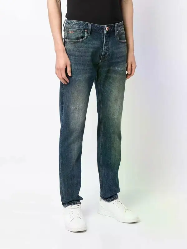 Emporio Armani Mid-rise Straight-leg Jeans