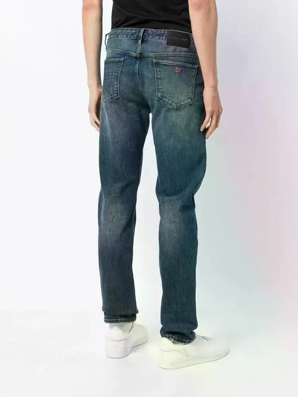 Emporio Armani Mid-rise Straight-leg Jeans