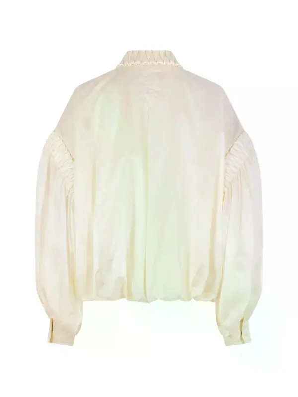 RAXXY Quilted Balloon-sleeve Bomber Jacket