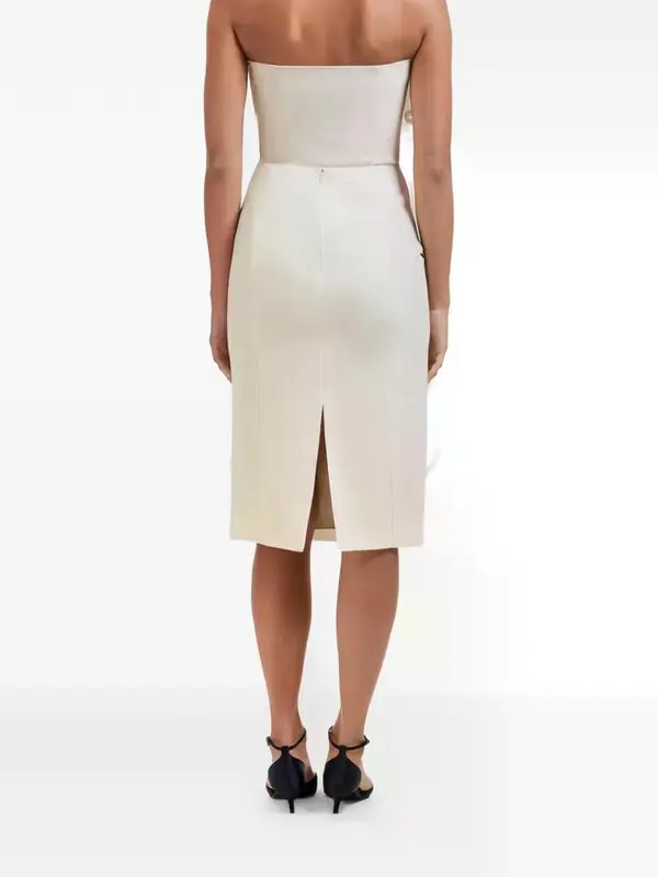 Viktor & Rolf Midi Pencil Skirt With Ruffled Detailing