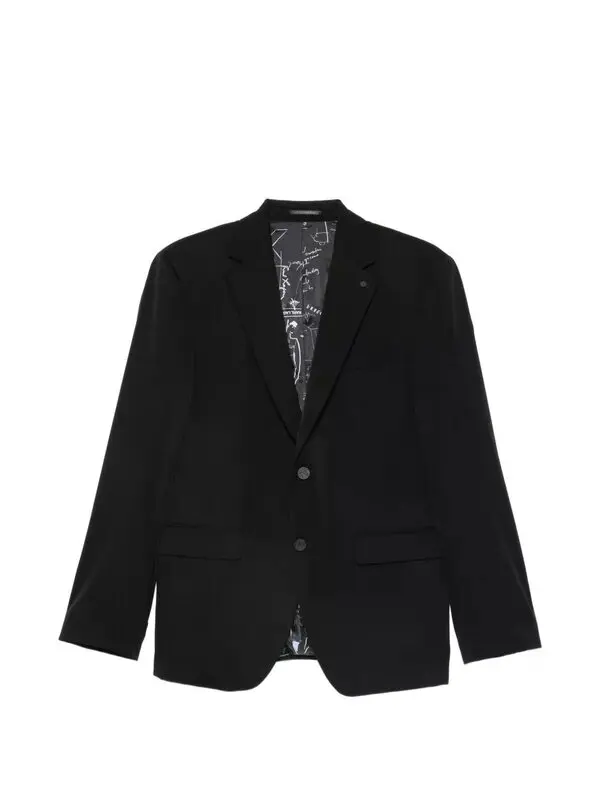 Karl Lagerfeld Notched-lapels Single-breasted Blazer