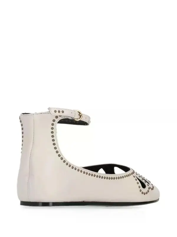 Isabel Marant Étoile Stud-embellished Cutout Ballet Flats