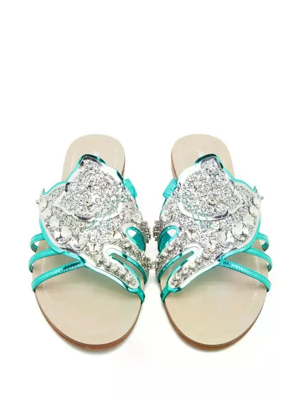 Miu Miu Embellished Flat Sandals