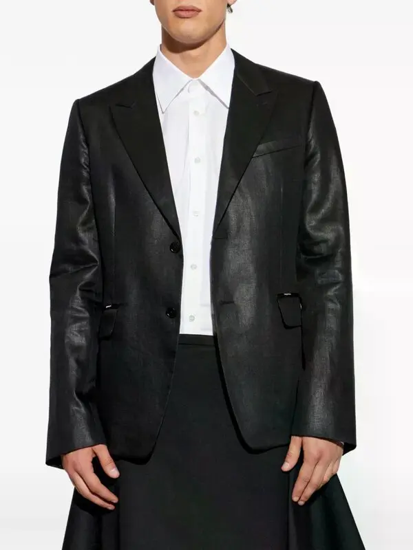 Alexander McQueen Linen Double-vent Blazer