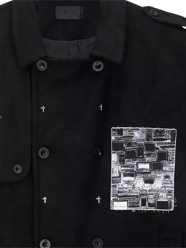 RtA Julian Patch-detail Trench Coat