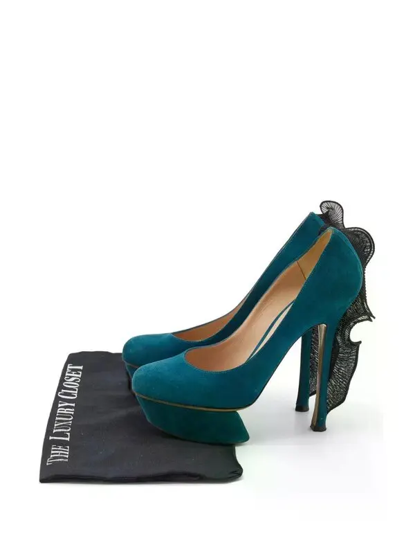 NICHOLAS KIRKWOOD Suede Platform Stiletto Pumps
