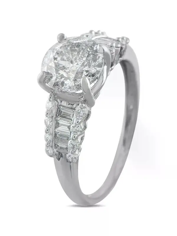 LB EXCLUSIVE 14k White Gold Diamond Ring - Silver