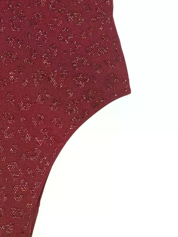 MC2 SAINT BARTH Glitter Leopard Print Swimsuit