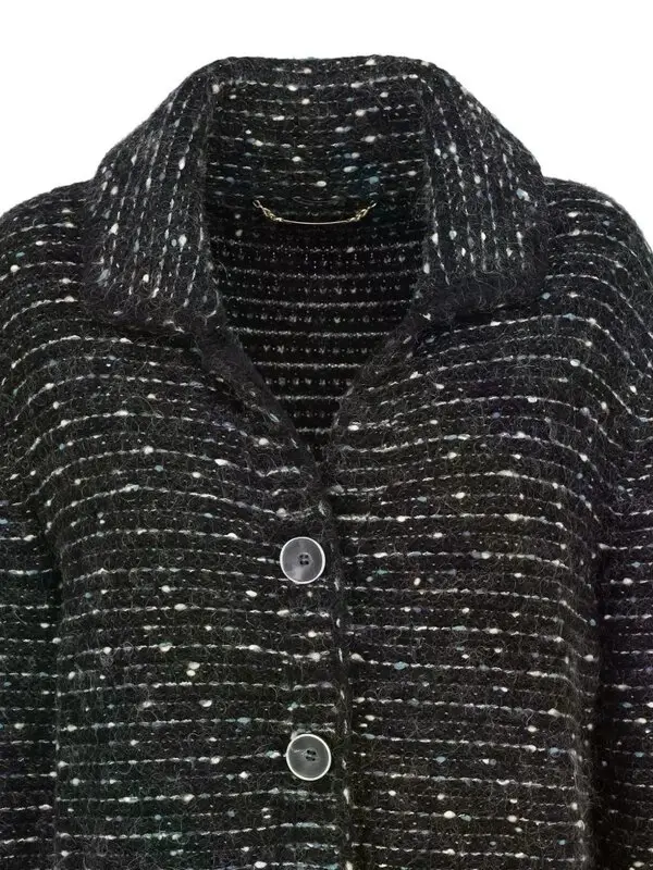 FALCONERI Bouclé-knit Button-up Coat