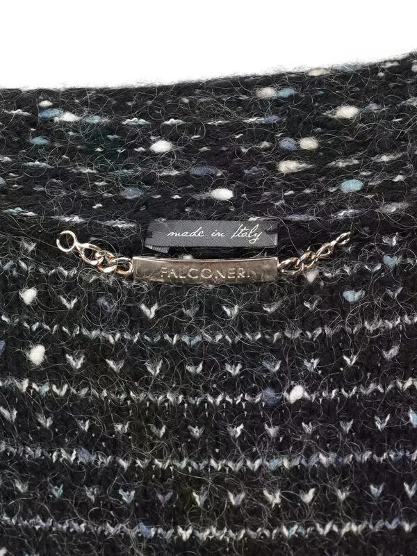 FALCONERI Bouclé-knit Button-up Coat