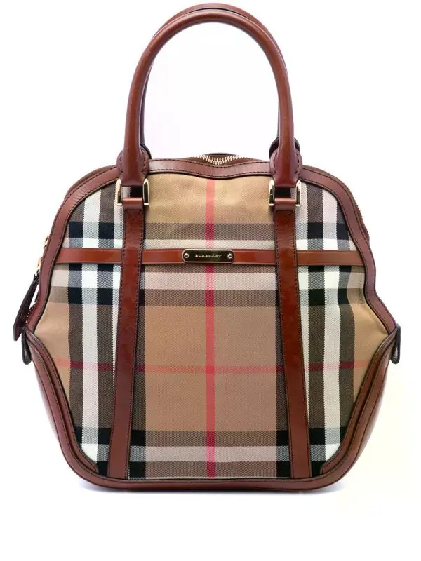 Burberry House Check Canvas Orchard Handbag