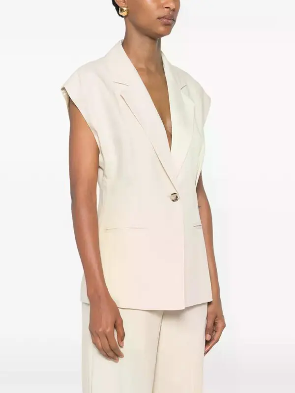 VICOLO Sleeveless Single-breasted Gilet