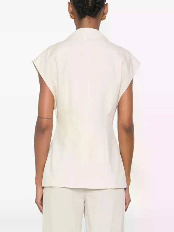 VICOLO Sleeveless Single-breasted Gilet