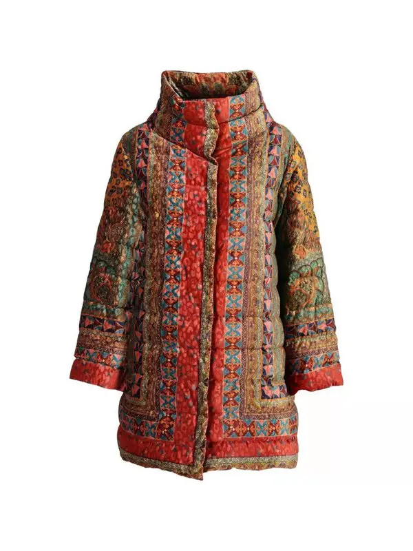 Etro Quilted Paisley Print Coat
