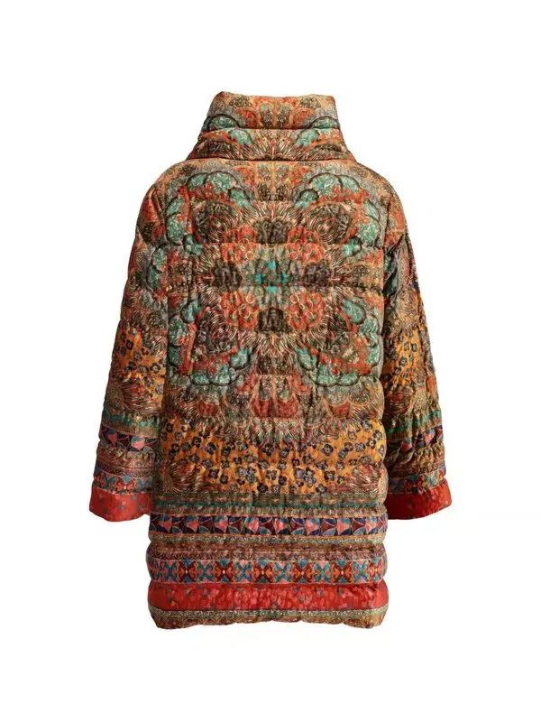 Etro Quilted Paisley Print Coat