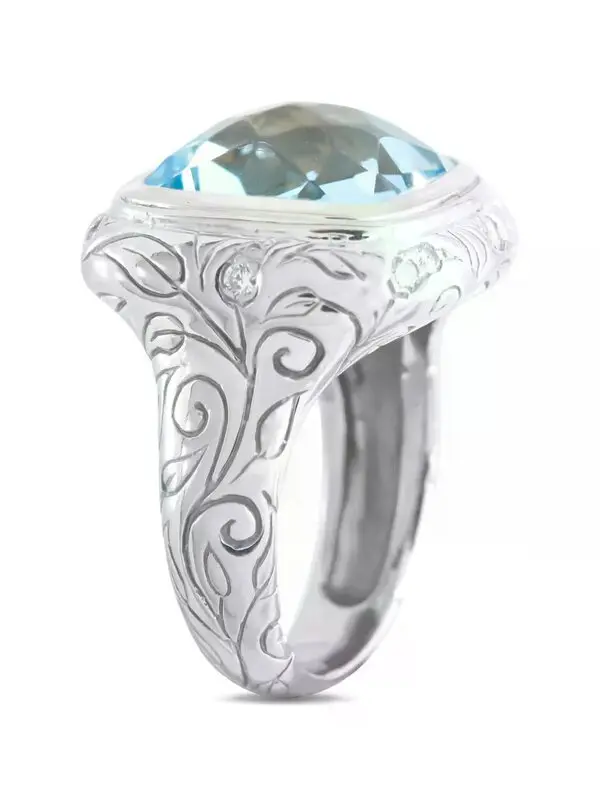 SEIDENGANG Topaz And Diamond Ring - Silver