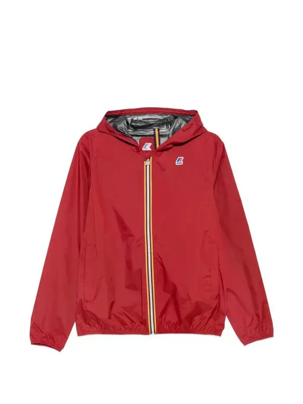 K-WAY Logo-patch Hooded Jacket - Red