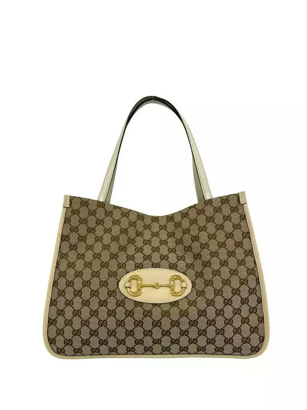 Gucci 1955 Horsebit Gg Canvas Tote Bag