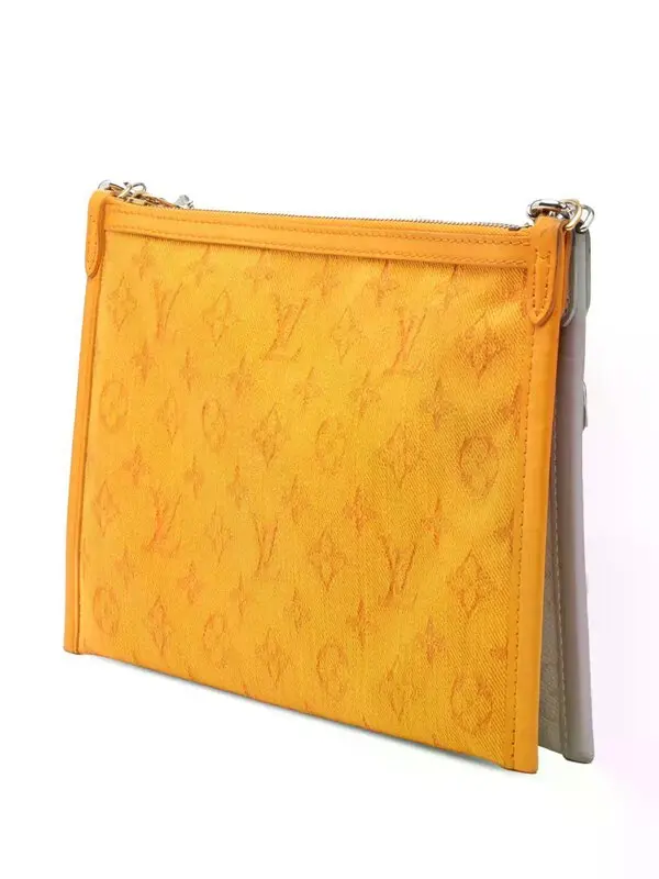 LOUIS VUITTON Monogram Antarctica Double Flat Messenger Crossbody Bag
