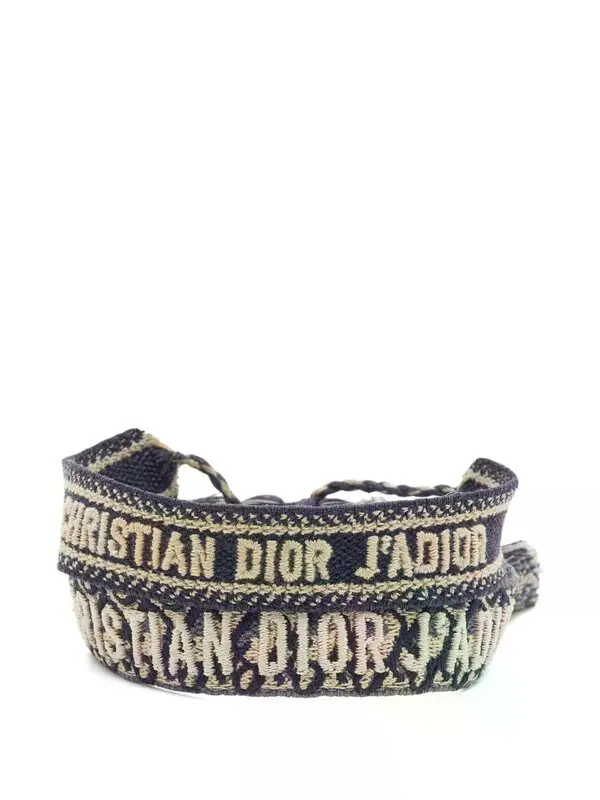 Dior J'adior Woven Bracelets With Tassels
