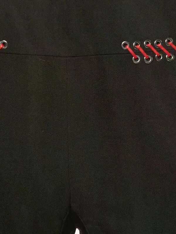 Alexander McQueen Contrast Braid Detail Tailored Trousers - Black