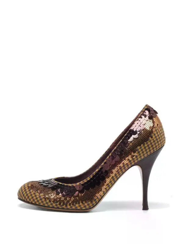 Etro Sequin Round-toe Pumps