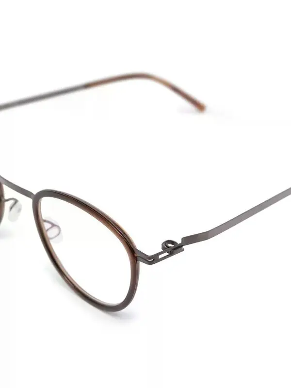 Mykita Tortoiseshell Effect Round Frame Glasses