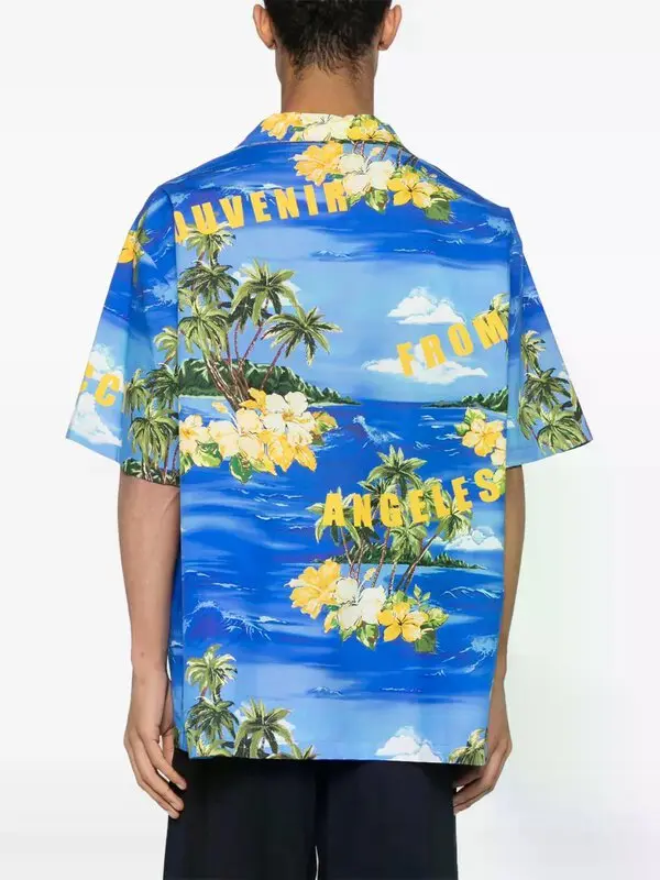 Gucci Palm Tree-print Bowling Shirt