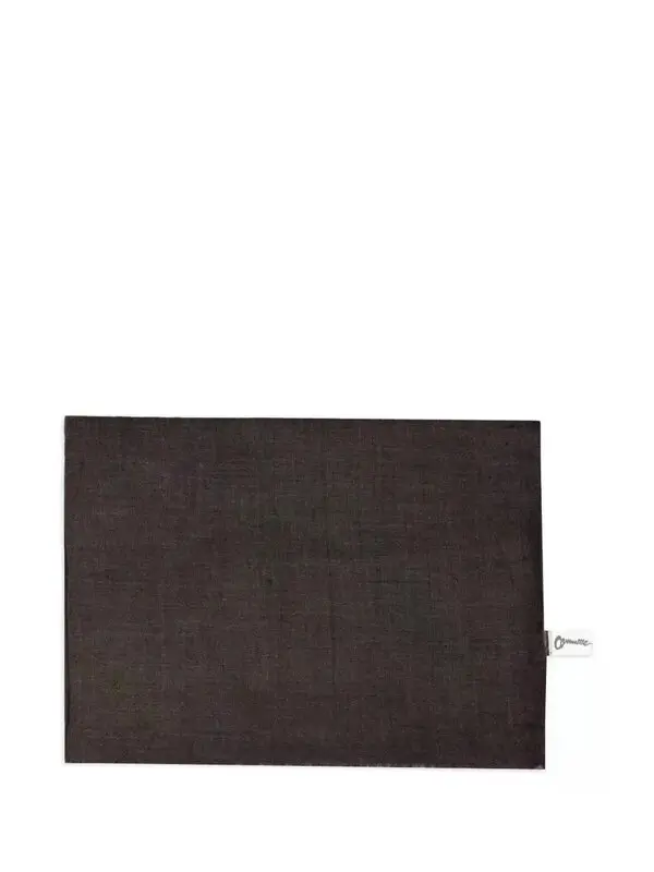 LA ROSE Frayed-edge Scarf - Brown
