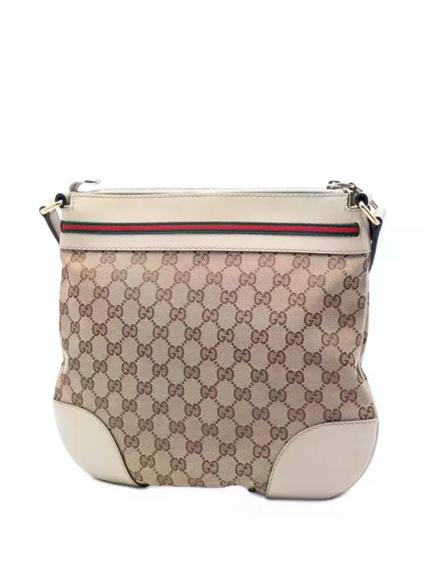 Gucci Gg Canvas Web Mayfair Crossbody Bag