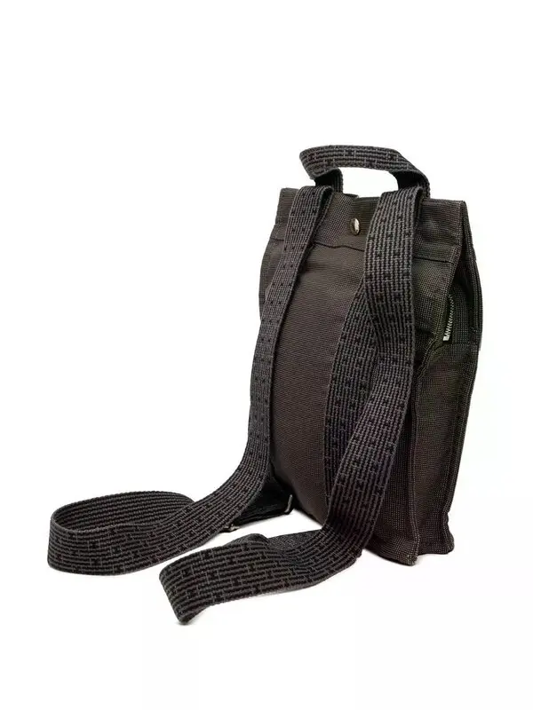 Hermès 1990-2010 Canvas Herline Pm Backpack - Grey