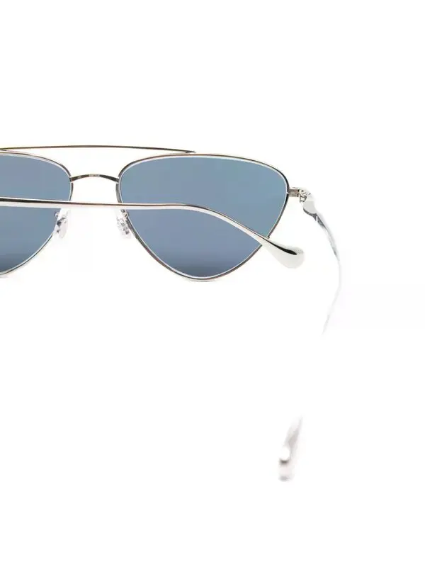 JIL SANDER Geometric-frame Sunglasses - Silver