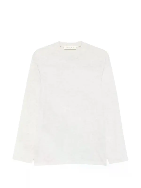 Fear Of God White Slub Texture High Neck Long Sleeve T-shirt